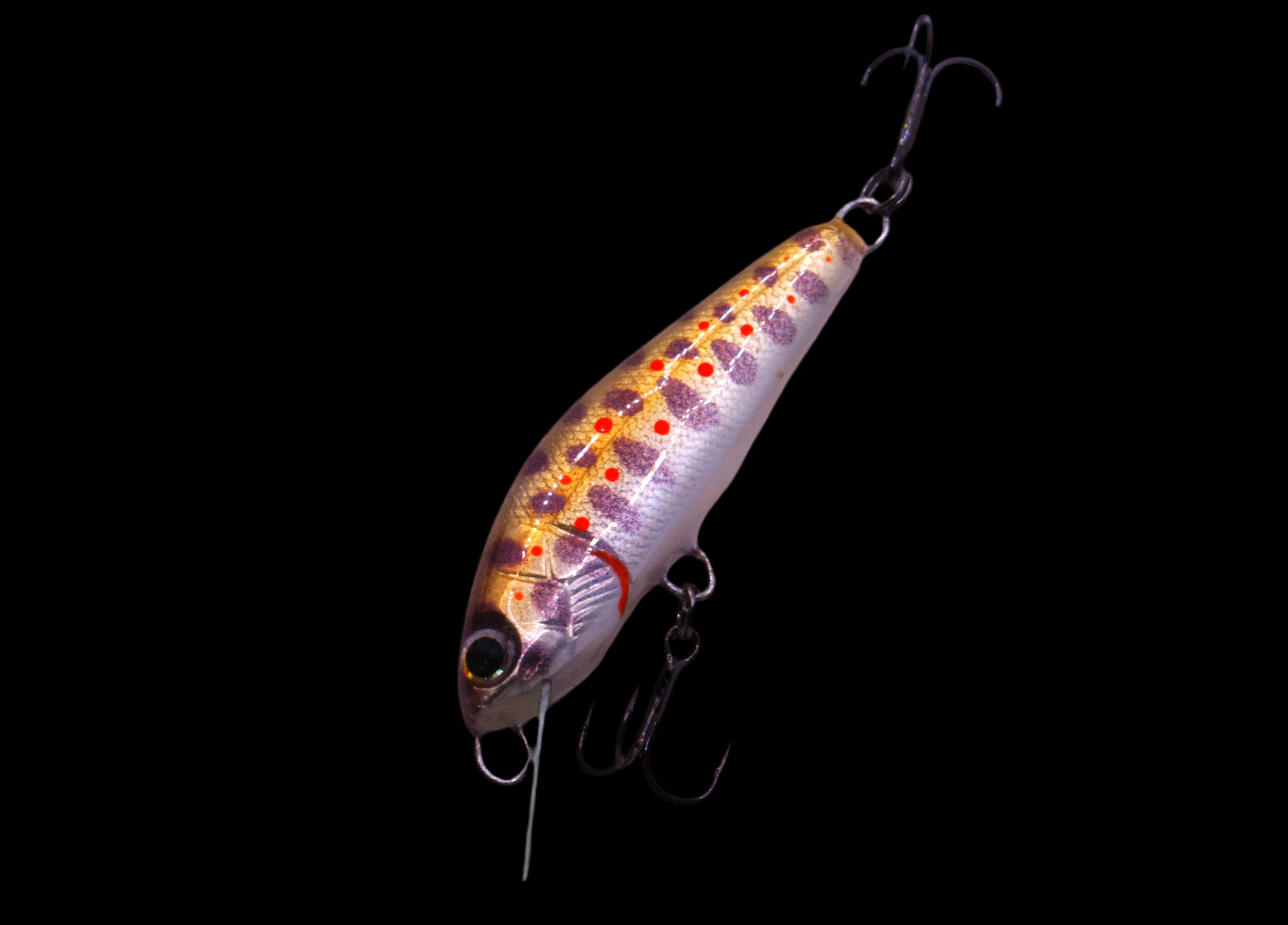 Orange & Purple yamame – PAN Handmade LURES